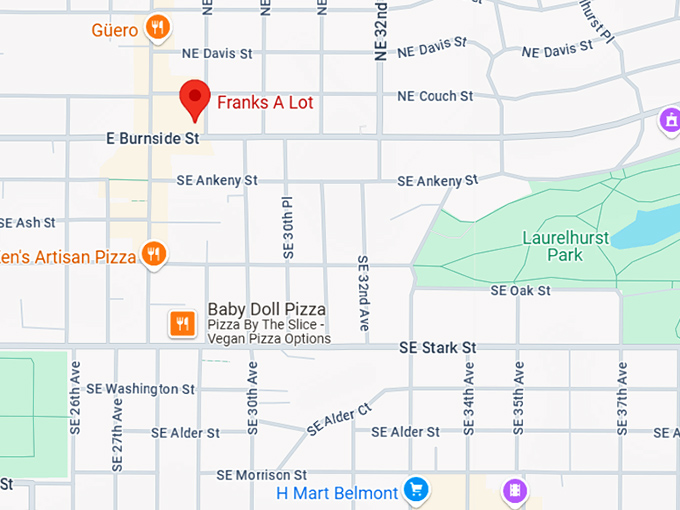 16. franks a lot map