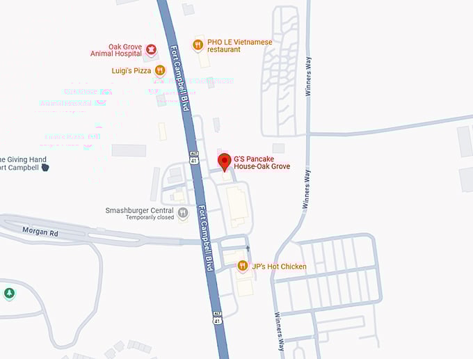 16. g's pancake house oak grove map