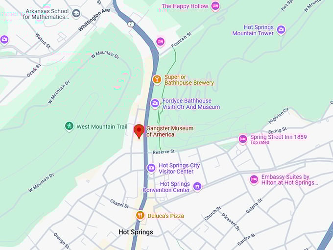 16. gangster museum of america map