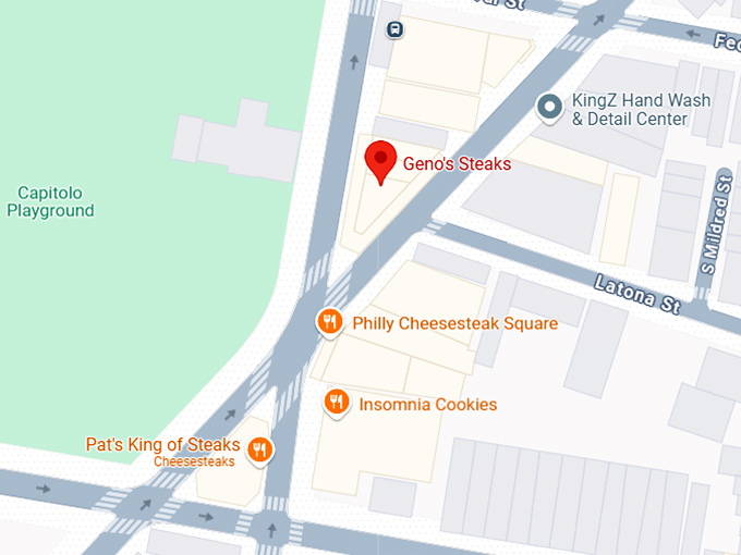 16. geno's steaks map