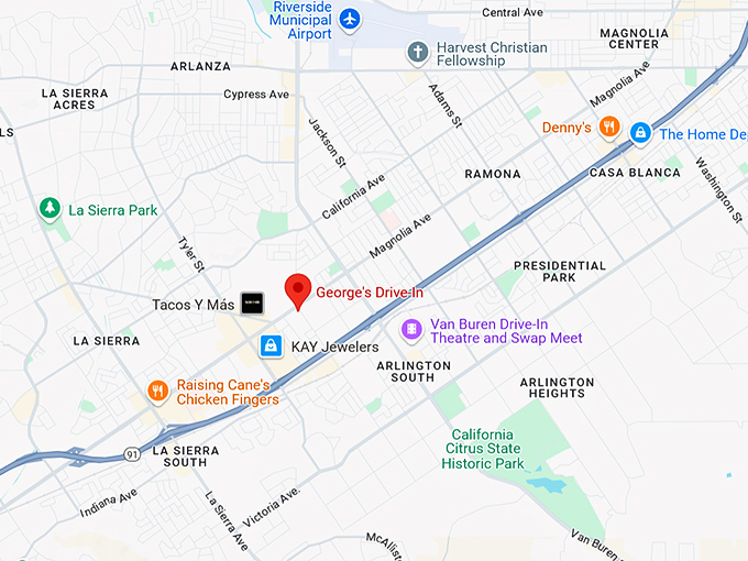 16. george's drive in map