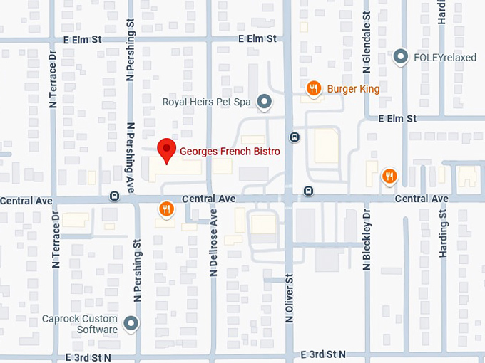 16. georges french bistro map