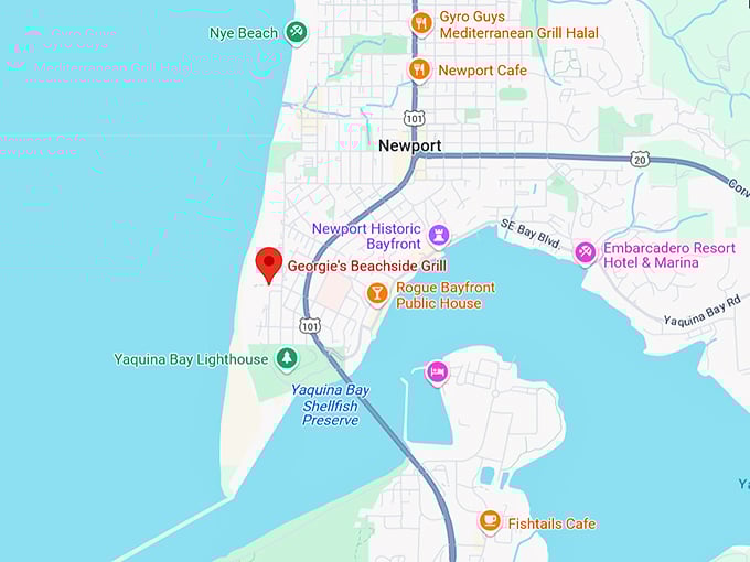 16. georgie's beachside grill map