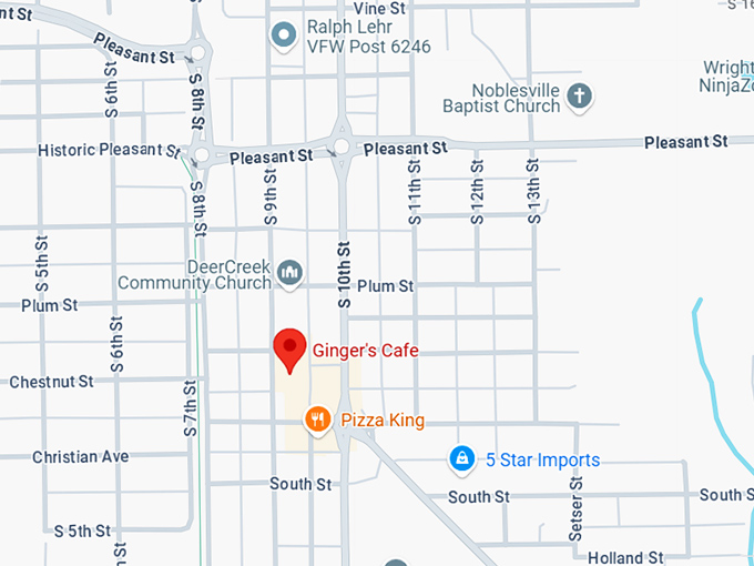 16. ginger's cafe map