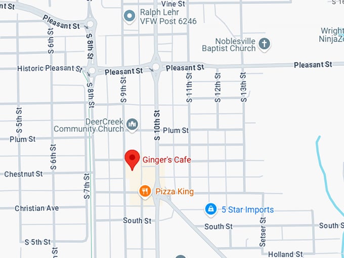 16. ginger's cafe map