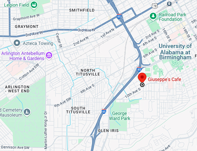 16. giuseppe's cafe map