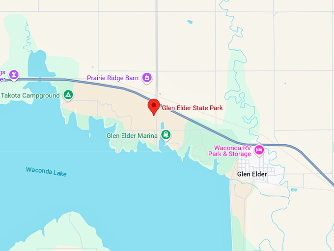 16. glen elder state park map