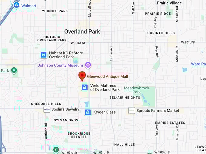 16. glenwood antique mall map