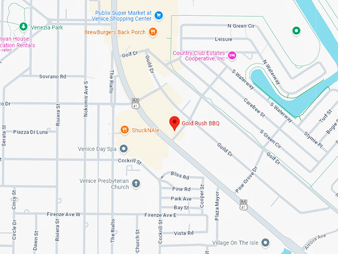 16. gold rush bbq map