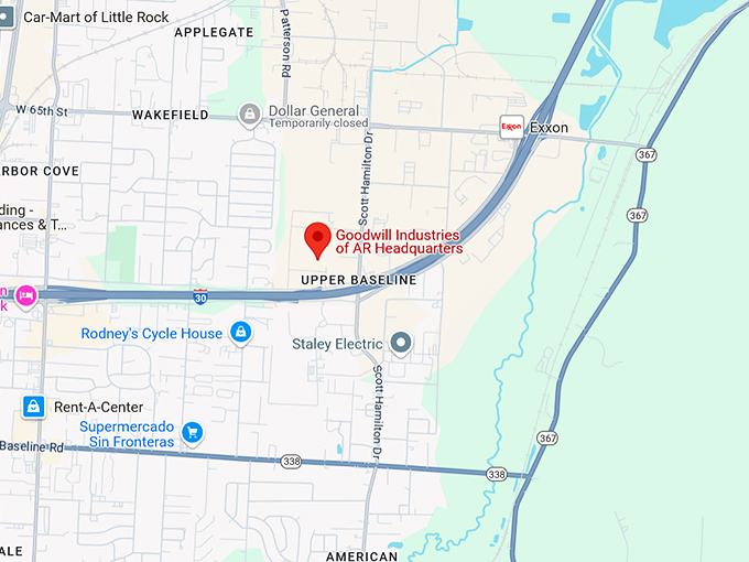 16. goodwill industries of ar headquarters map