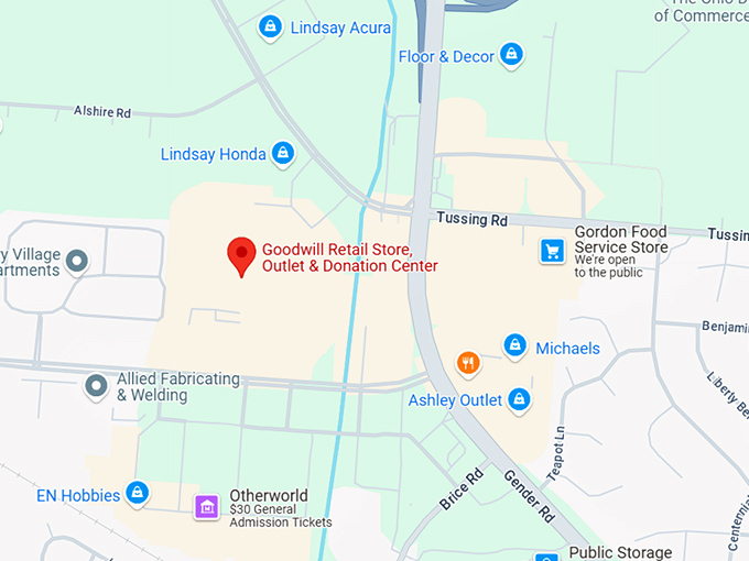 16. goodwill retail store, outlet & donation center map