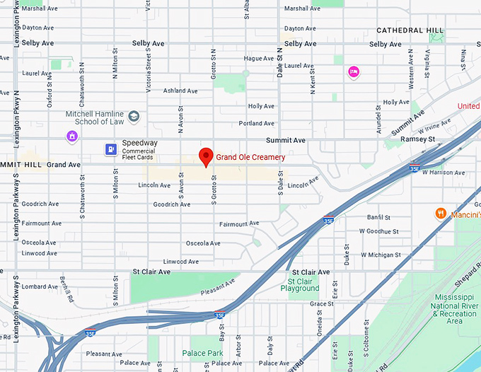 16. grand ole creamery map