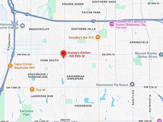 16. granny's kitchen sw 89th st. map