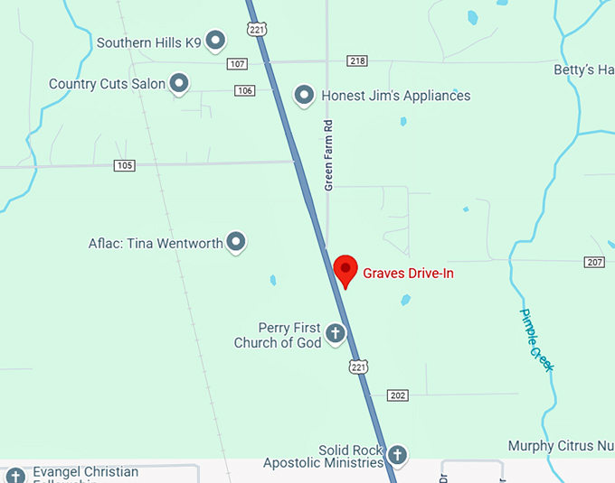 16. graves drive in map