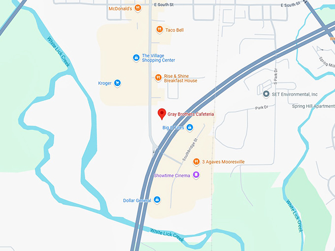 16. gray brothers cafeteria map