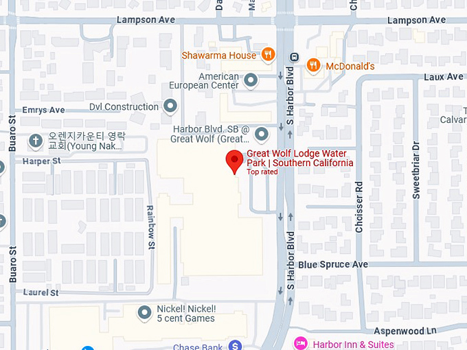 16. great wolf lodge water park southern california map