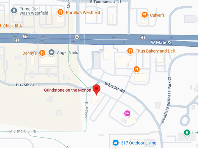 16. grindstone on the monon map