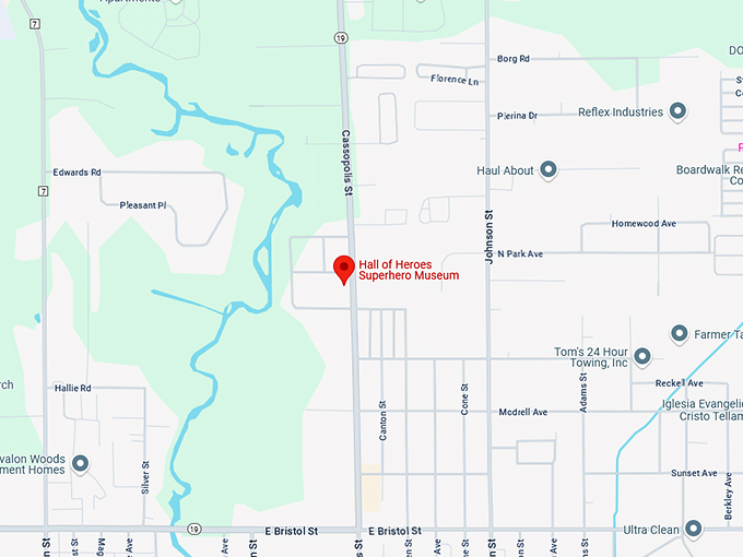 16. hall of heroes superhero museum map