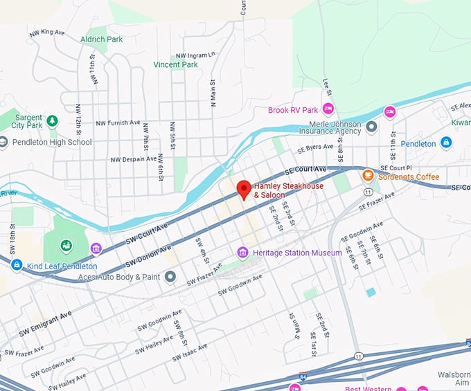 16. hamley steakhouse & saloon map