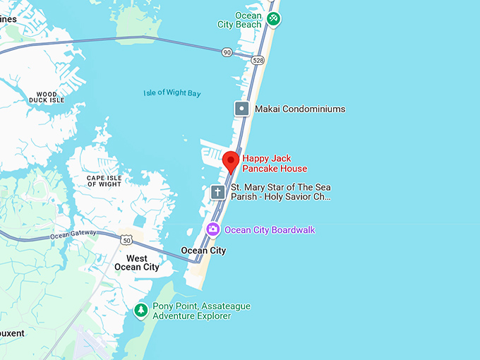 16. happy jack pancake house map