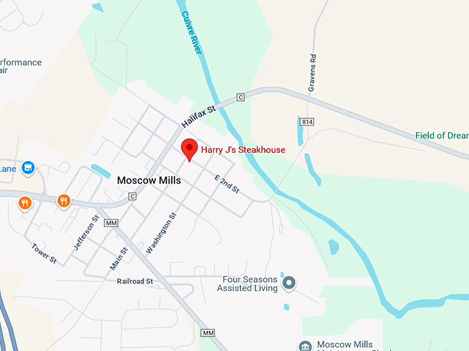 16. harry j's steakhouse map