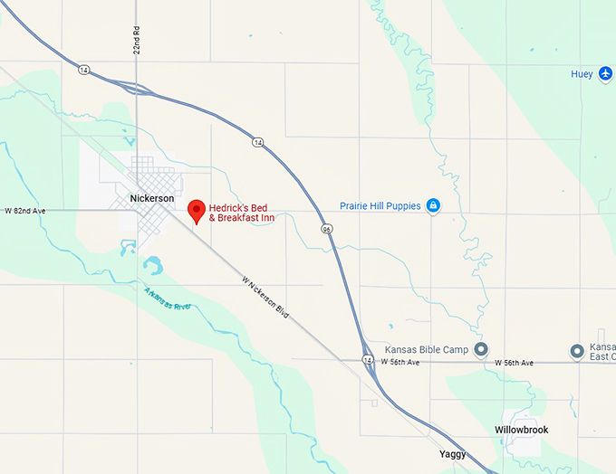 16. hedrick's bed & breakfast inn map