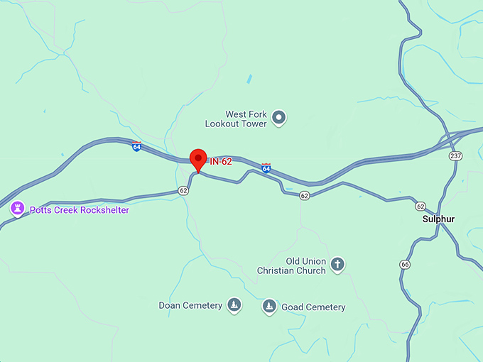 16. highway 62 indiana map