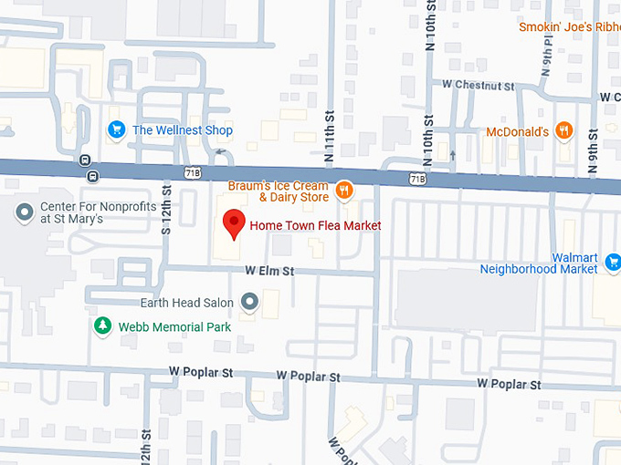 16. home town flea market map