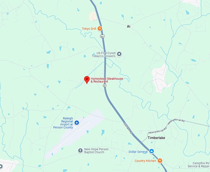 16. homestead steakhouse & restaurant map