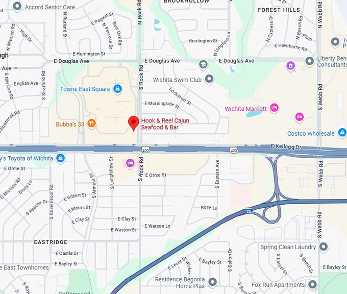 16. hook & reel cajun seafood & bar map