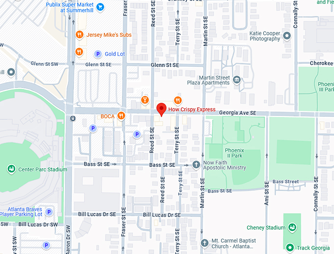 16. how crispy express map