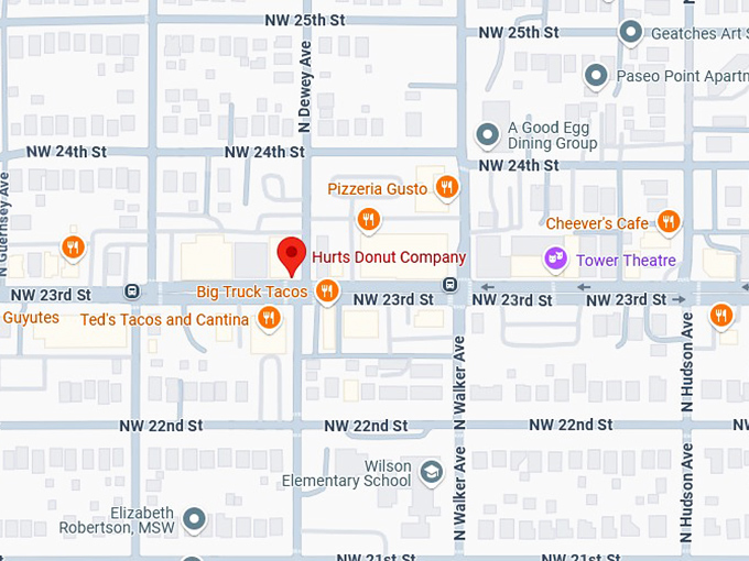 16. hurts donut company map