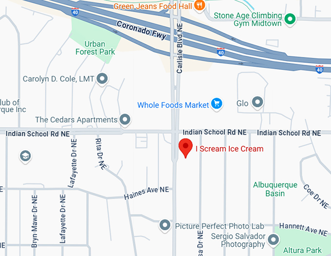 16. i scream ice cream map