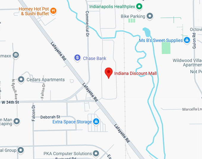 16. indiana discount mall map