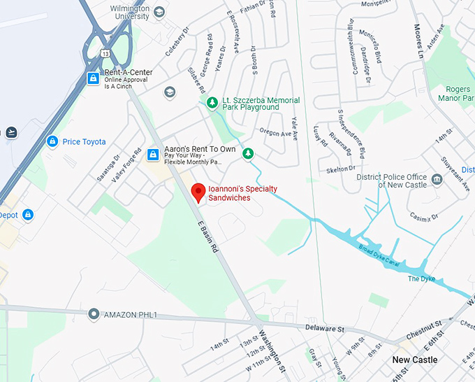 16. ioannoni's specialty sandwiches map