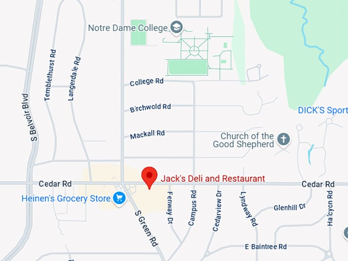 16. jack's deli and restaurant map