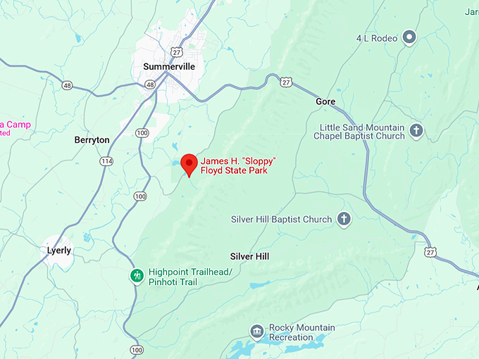 16. james h. sloppy floyd state park map