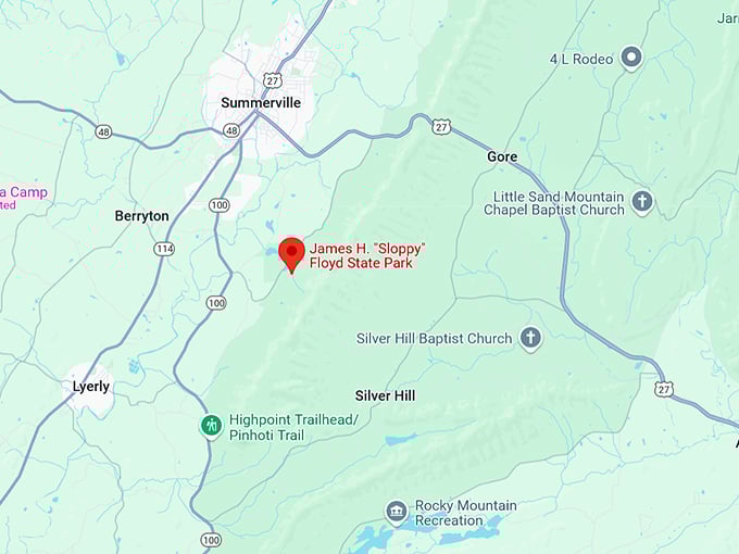 16. james h. sloppy floyd state park map