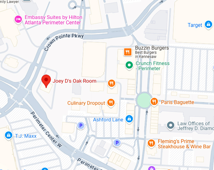 16. joey d's oak room map