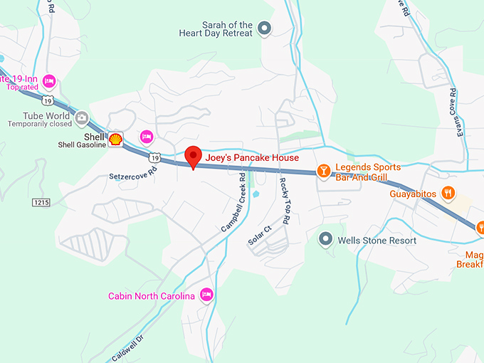 16. joey's pancake house map