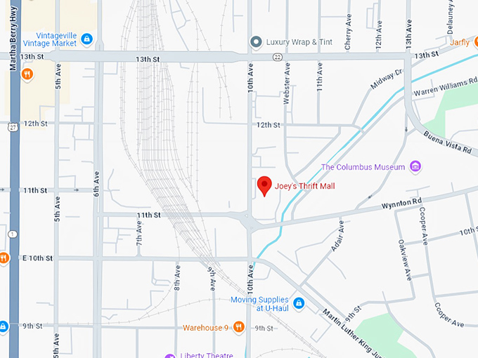 16. joey's thrift mall map