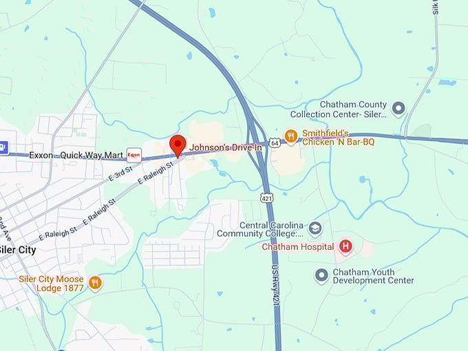16. johnson's drive in map