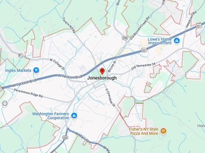 16. jonesborough map