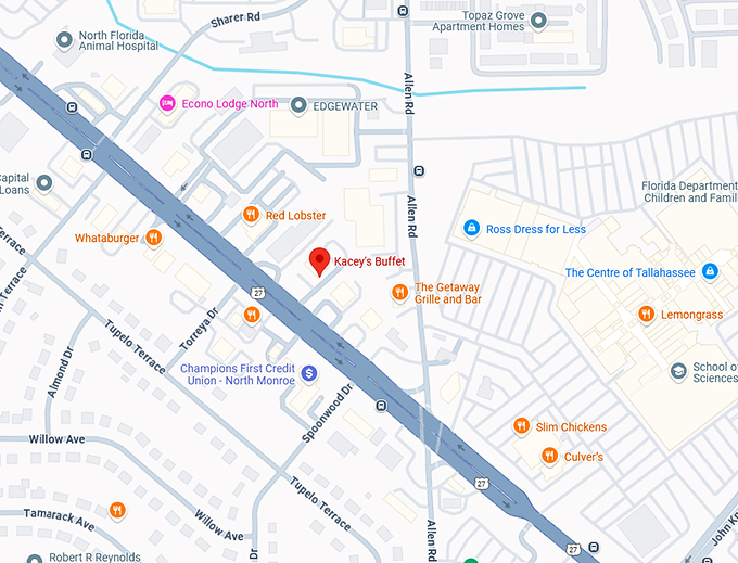 16. kacey's buffet map