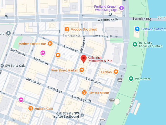 16. kells irish restaurant & pub map