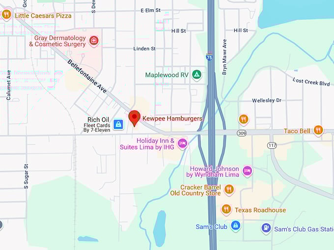 16. kewpee hamburgers (1350 bellefontaine ave) map