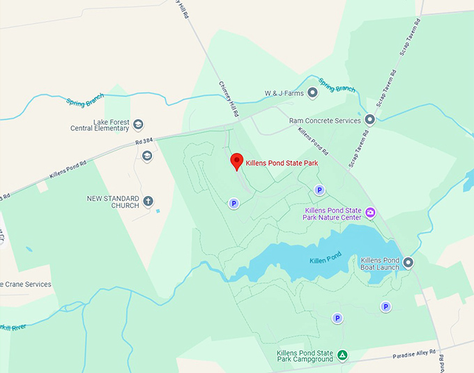 16. killens pond state park map