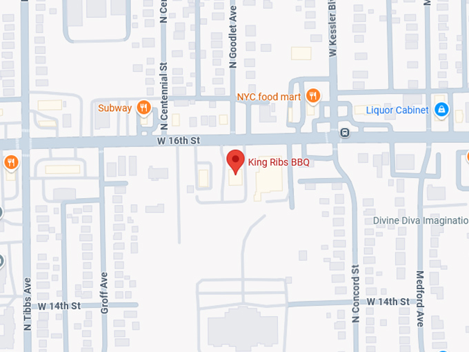 16. king ribs bbq (3145 w 16th st) map