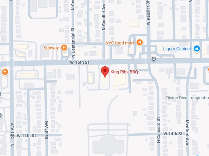 16. king ribs bbq (3145 w 16th st) map
