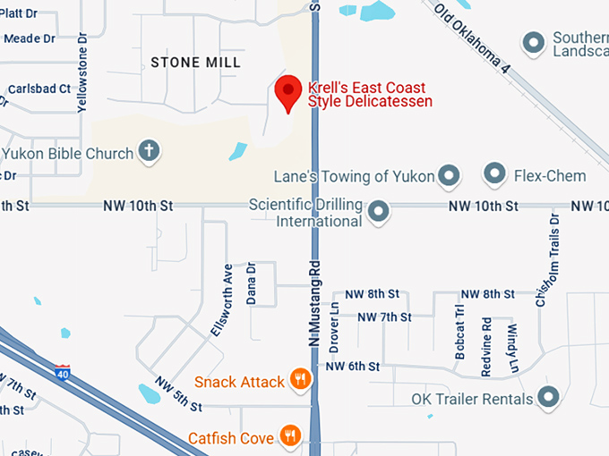 16. krell's east coast style delicatessen map